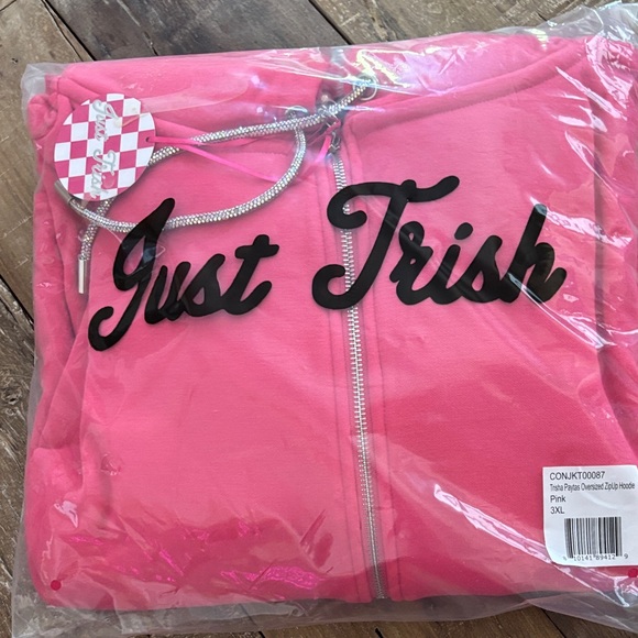 Tops | Just Trish Oversized Hoodie Nwt | Poshmark